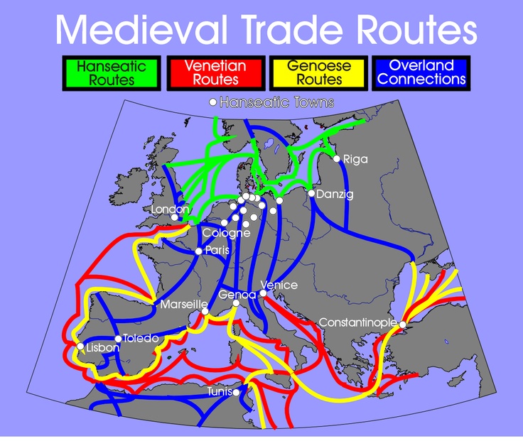 Medieval Europe and Connective Trade Network – Chandler Seabolt's EDU Blog